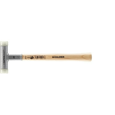 Halder 3366.035 20oz Supercraft Deadblow, Non-Rebounding Hammer with Nylon Faces and Hickory ...