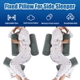 Body Positional Pillow with Knee Set for Side Sleeper, Memory Foam ...