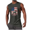 UVEASISHA Mens Graphic Tank Tops USA Flag Printed Sleeveless Muscle ...