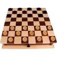 AmishToyBox.com Deluxe Chess/Checkers Wooden Game Board Set - with ...