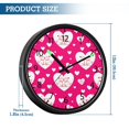 BZSMCE Silent Voice Activated LED Night Light Wall Clock 12 Inch With ...