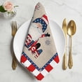 Cloth Napkins Vintage Lovely Patriotic Dwarf Washable Soft Kitchen ...