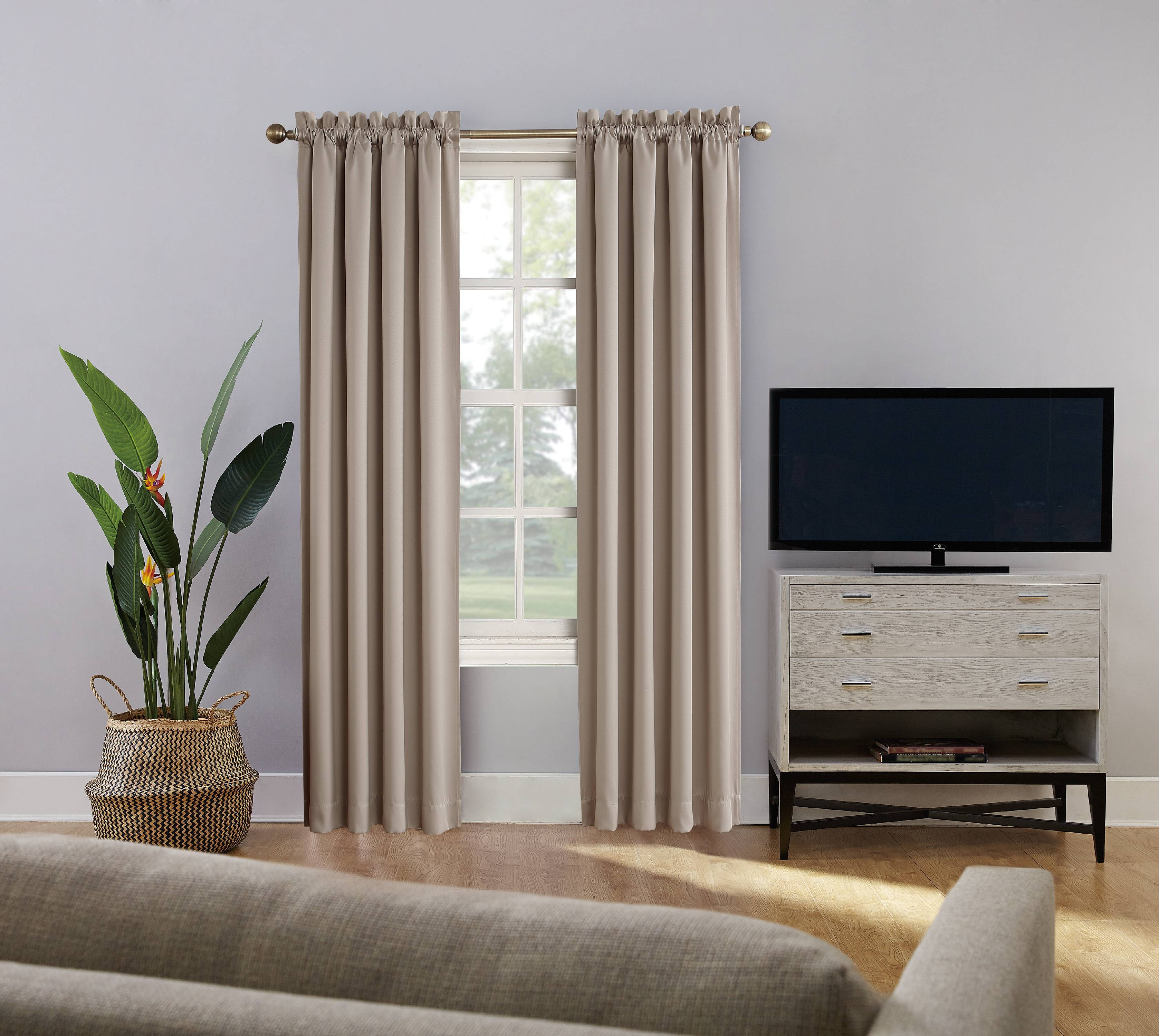 Buy Sun Zero Malmo Extreme 100% Blackout Rod Pocket Curtain Panel, 52 x ...