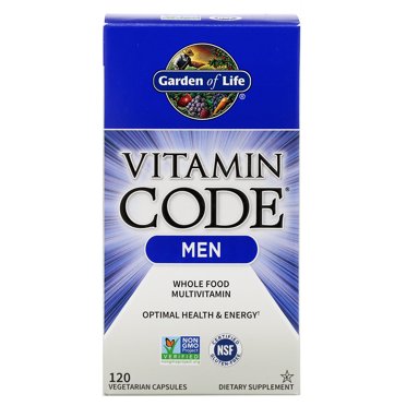 Garden of Life Vitamin Code Men's Multi, 120 Capsules - Walmart.com