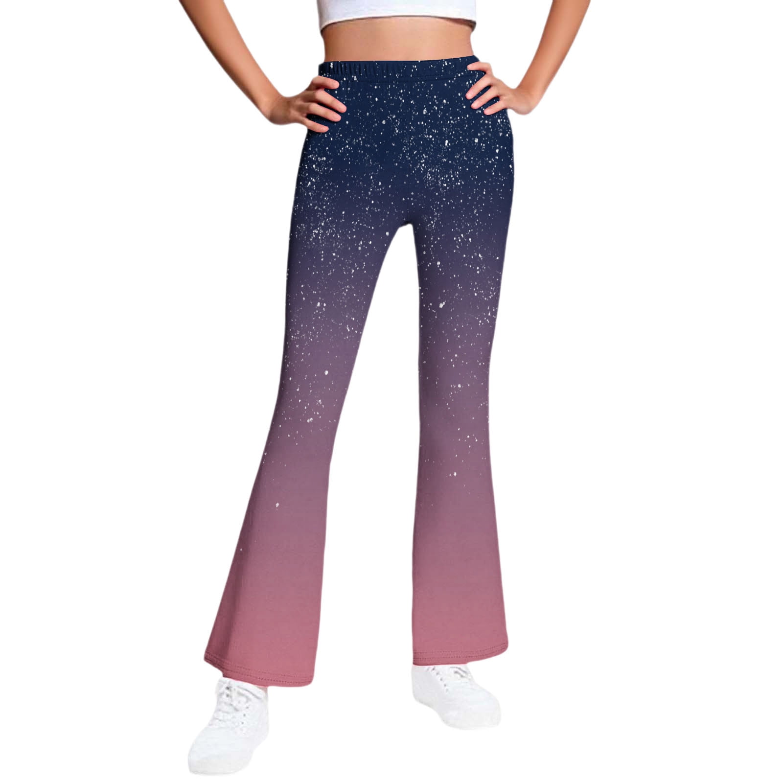 Click here for Lovzfmll Girls Gradient Print Fleece-Lined Pants... prices