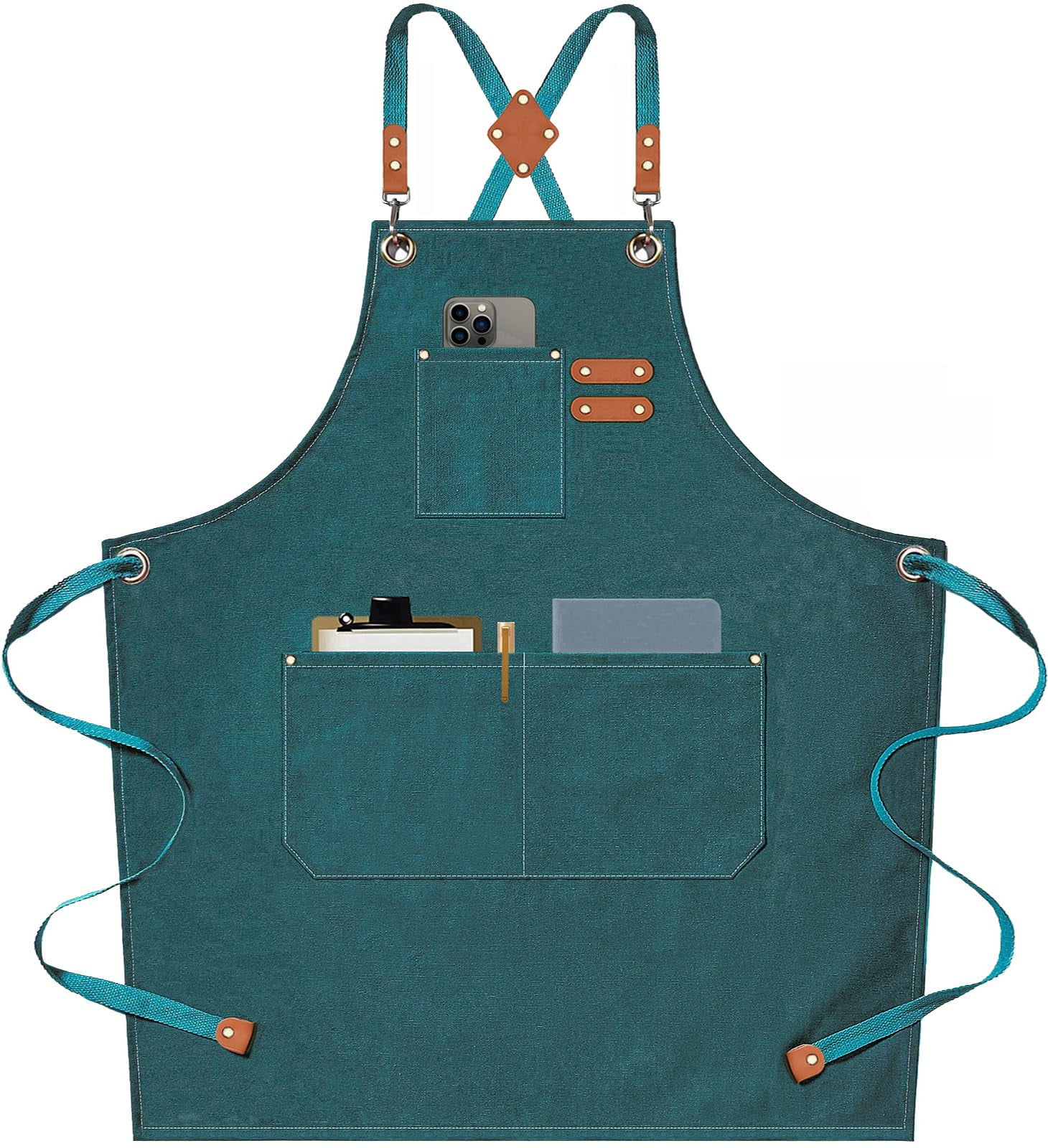 Delantal de lona Apron AFUN Chef para hombre y mujer, color verde ...