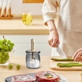Airtight Glass Jar with Retractable Spoon & Lid,Seasoning Container for ...