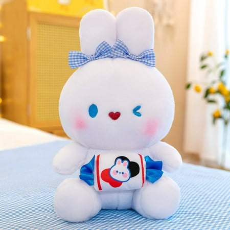 Kawaii Rabbit Plush Dolls Cute Cartoon White Rabbit Plush Toy Delicious ...