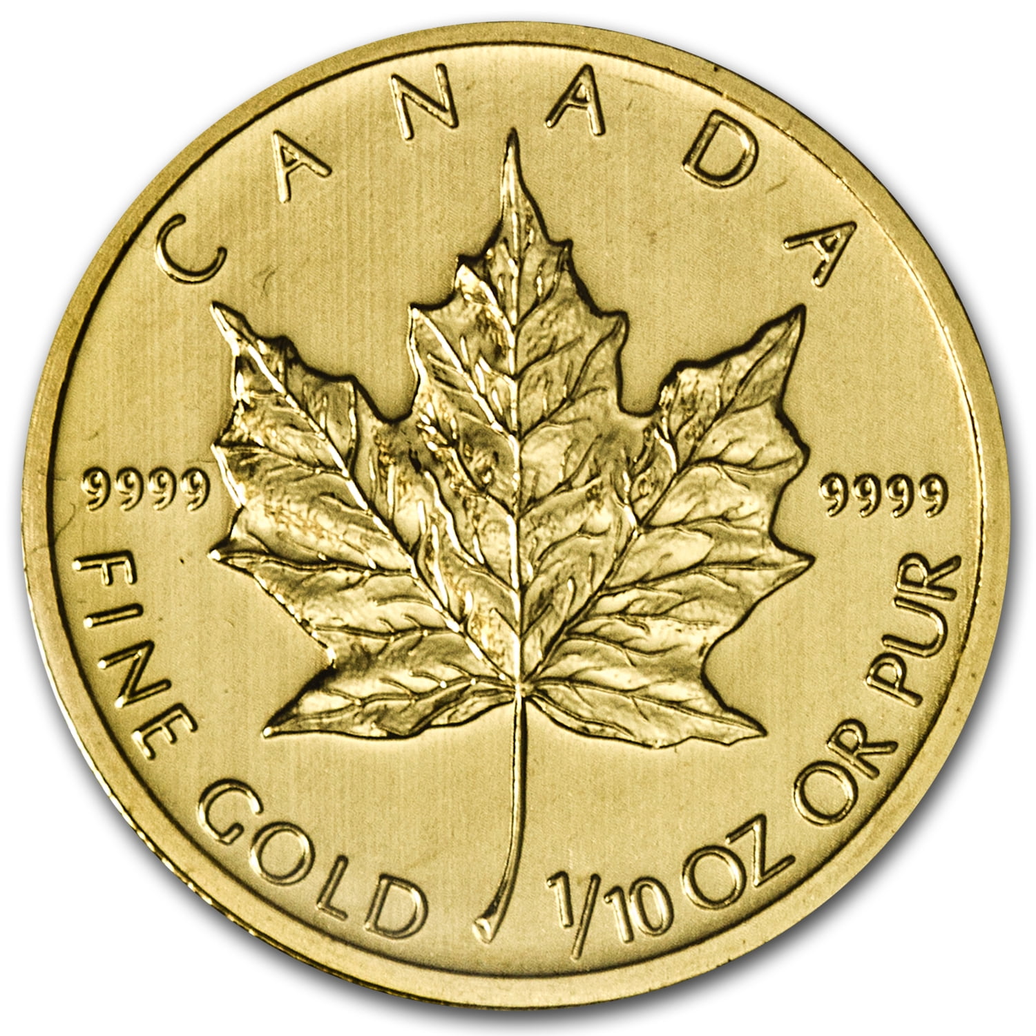 Royal Canadian Mint 2013 Canada 1 10 Oz Gold Maple Leaf BU Walmart