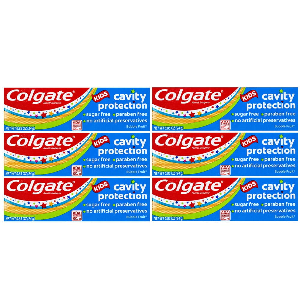 Colgate Kids Cavity Protection Fluoride Toothpaste, Bubble Fruit Flavor ...