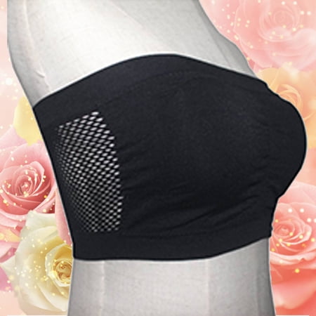 Wireless Bra Strapless Bras Pull-On Closure Underwear Good Elasticity ...