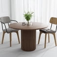 Ouyessir 47" Modern Round Dining Table, Wood Kitchen Table for 4 to 6 ...
