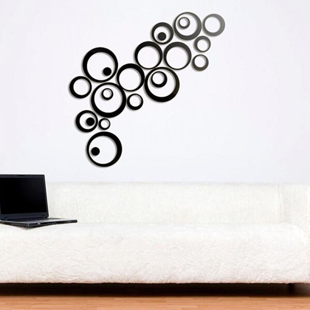 Home Decor Circles Style Removable Decal Vinyl Art Wall Sticker ...