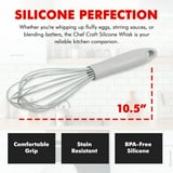 Chef Craft Premium Heat Resistant Silicone Wire Whisk, 10.5 inch, Non ...
