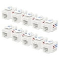 FGTHBF-[UL Listed] 10-Pack 10Gbps Cat6 Keystone Jacks, RJ45 Keystone ...