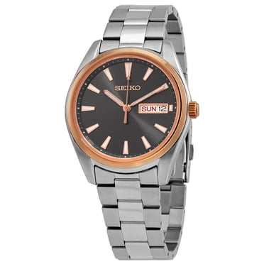 Seiko Essentials Quartz Grey Dial Men's Watch SUR356 - Walmart.com