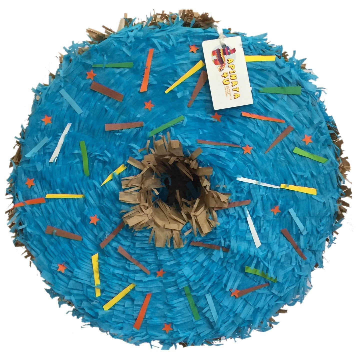 APINATA4U Bright Blue Doughnut Pinata 16" - Walmart.com