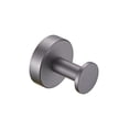 Coat Hooks Wall Mounted, 2 Pack Gun Grey - Round Base Towel Hook for ...