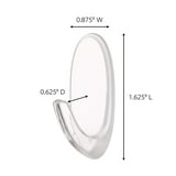 Command Clear Medium Hooks, 6-Hooks/Pack, 2-Packs, Organize Damage-Free ...