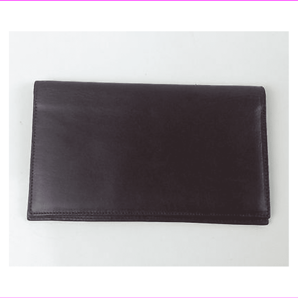 Bond Street Checkbook Wallet Dark Brown - Walmart.com