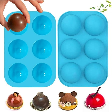 Hot Chocolate Bomb Mold Silicone Hot Cocoa Bomb Mold Round Semi Sphere ...