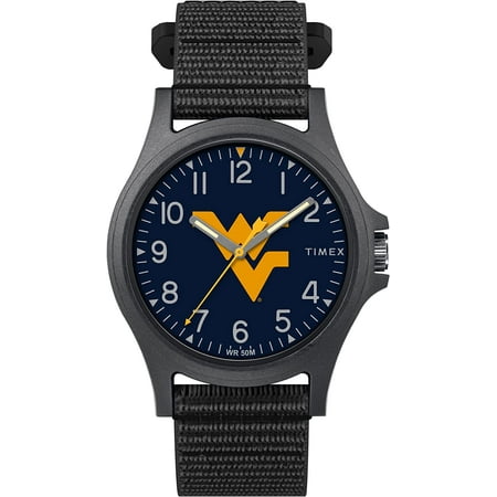 Timex Tribute Men's Collegiate Pride 40mm Quartz Fabric Strap, Black ...