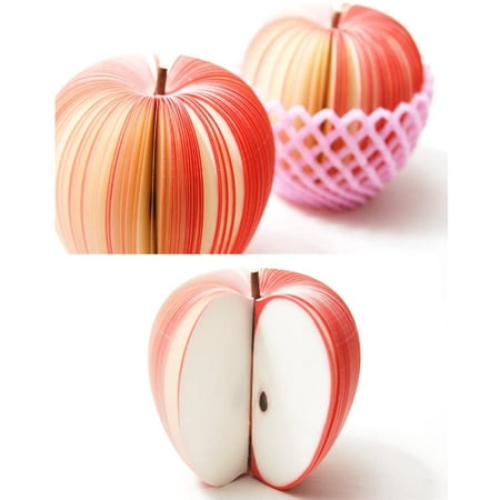 Note Paper Apple Post It Notes Sticky Notes pad Memo Sticky Fruit Shape ...