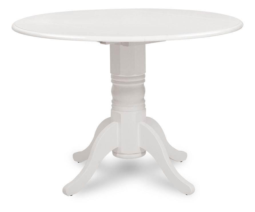 Round Dining Table in White Finish - Walmart.com