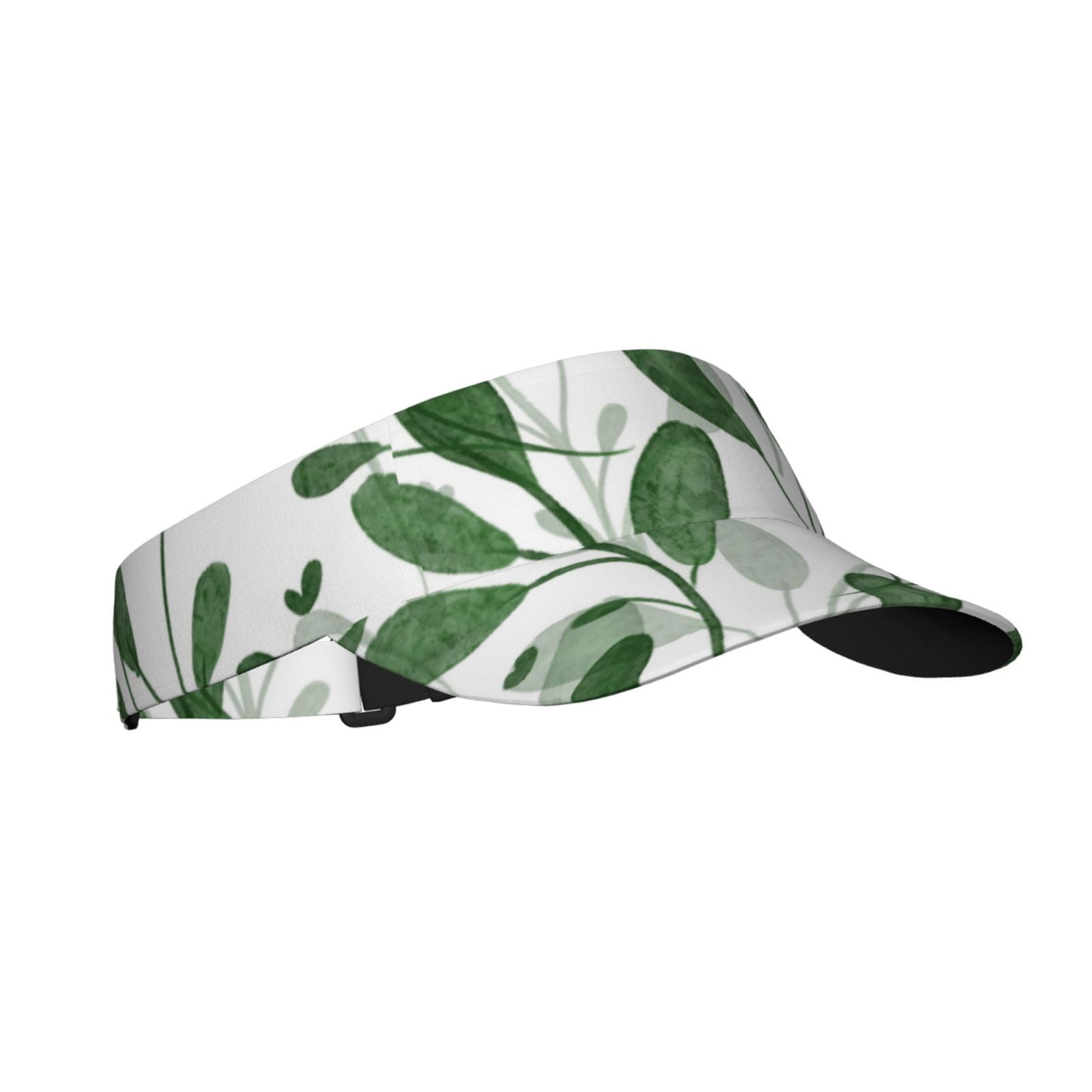 ZICANCN Sun Visors Hat for Women and Men, Green Watercolor Leaf Pattern ...