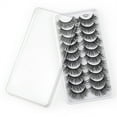 False Eyelashes Lashes - 10 Pairs of 8D Dramatic Wispy Cat Eye Style ...