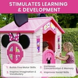 Disney Minnie Mouse Plastic Indoor,Outdoor Playhouse with Easy Assembly ...