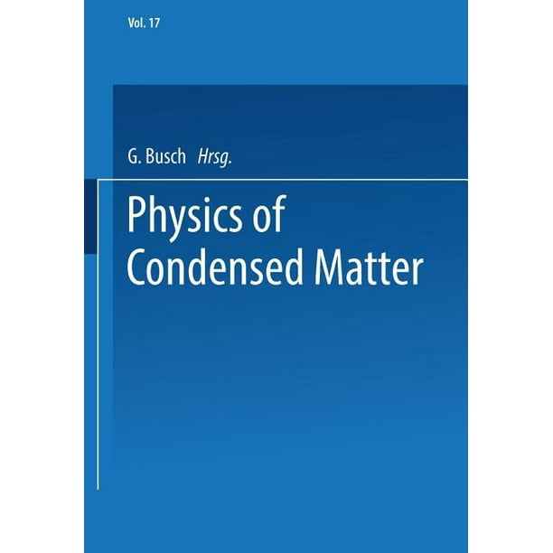 Physics of Condensed Matter (Paperback) - Walmart.com - Walmart.com