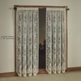 Fiona II Ivory Scottish Polyester Lace, Scalloped Window Treatment; 2 ...