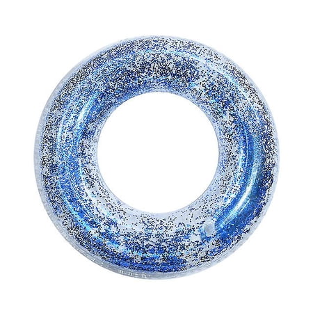 Transparent Glitter Pool Floats Swimming Ring Inflatable Swim Laps For ...
