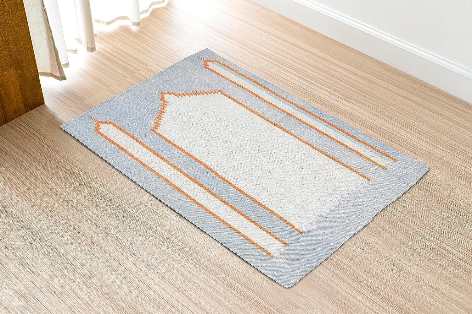 SAMURAI HOME Handmade Prayer Mat 3.10X2.2 Feet | Non-Slip Floor Carpet ...