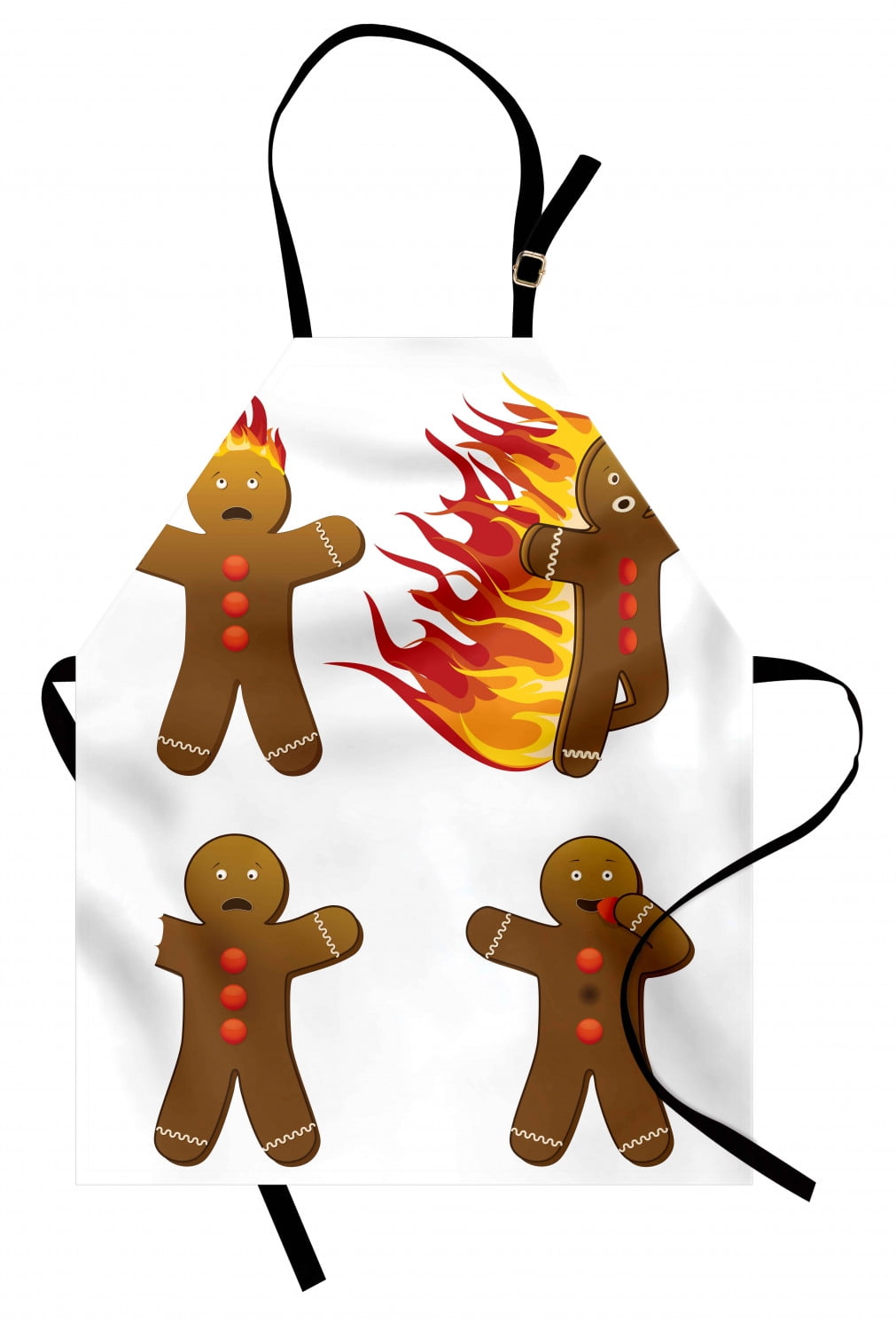 Gingerbread Man Apron Gingerbread Man in Humorous Positions Caught on ...