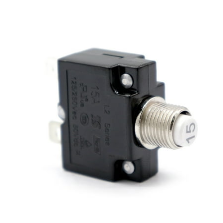 AC 125/ 15A Reset Thermal Switch Overload Protection Circuit Breaker ...
