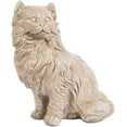 Solid Rock Stoneworks Large Cat Concrete Statue, 22" Tall, Desert Sand ...