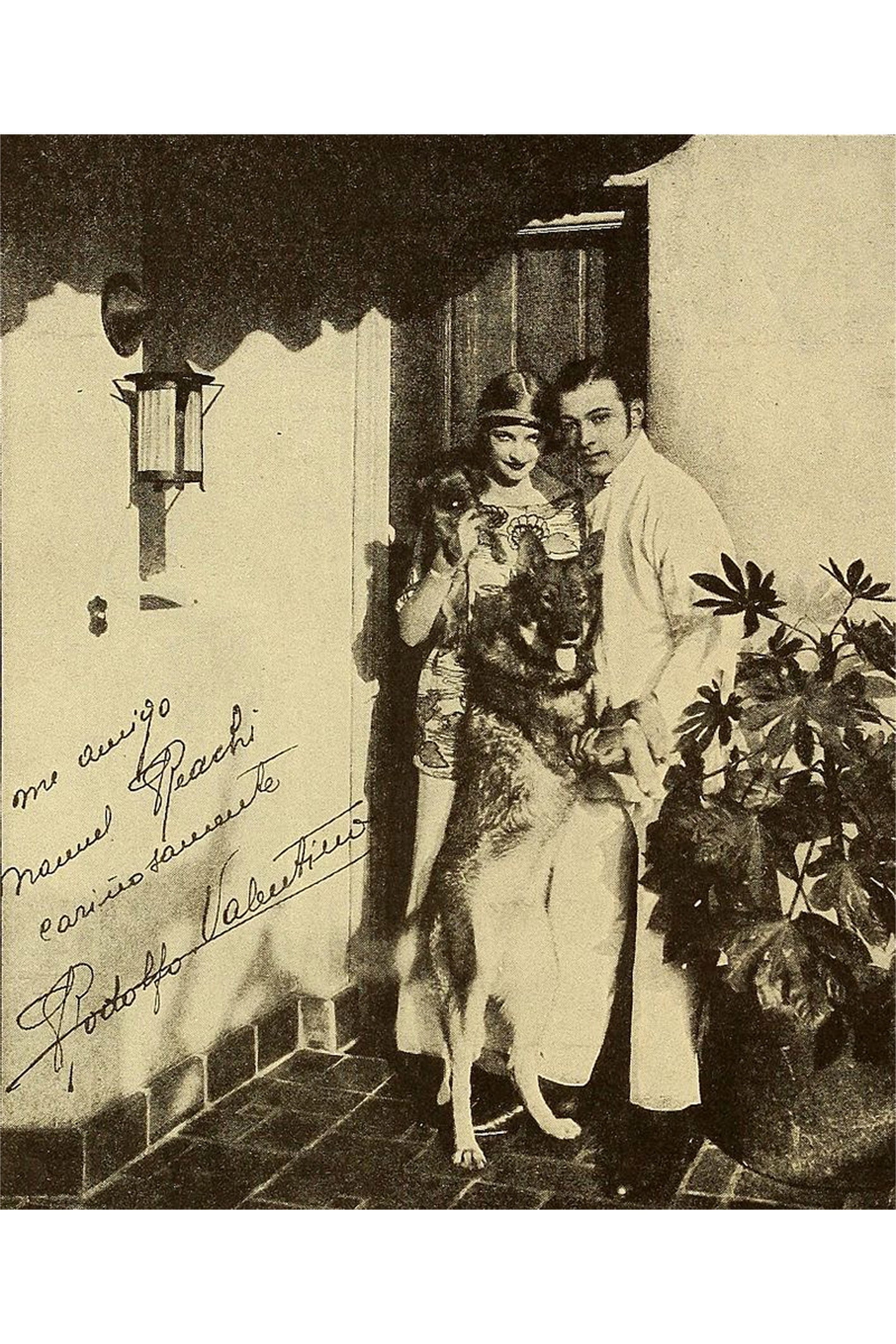 24x36 gallery poster, Rudolph Valentino with Natacha Rambova and their ...