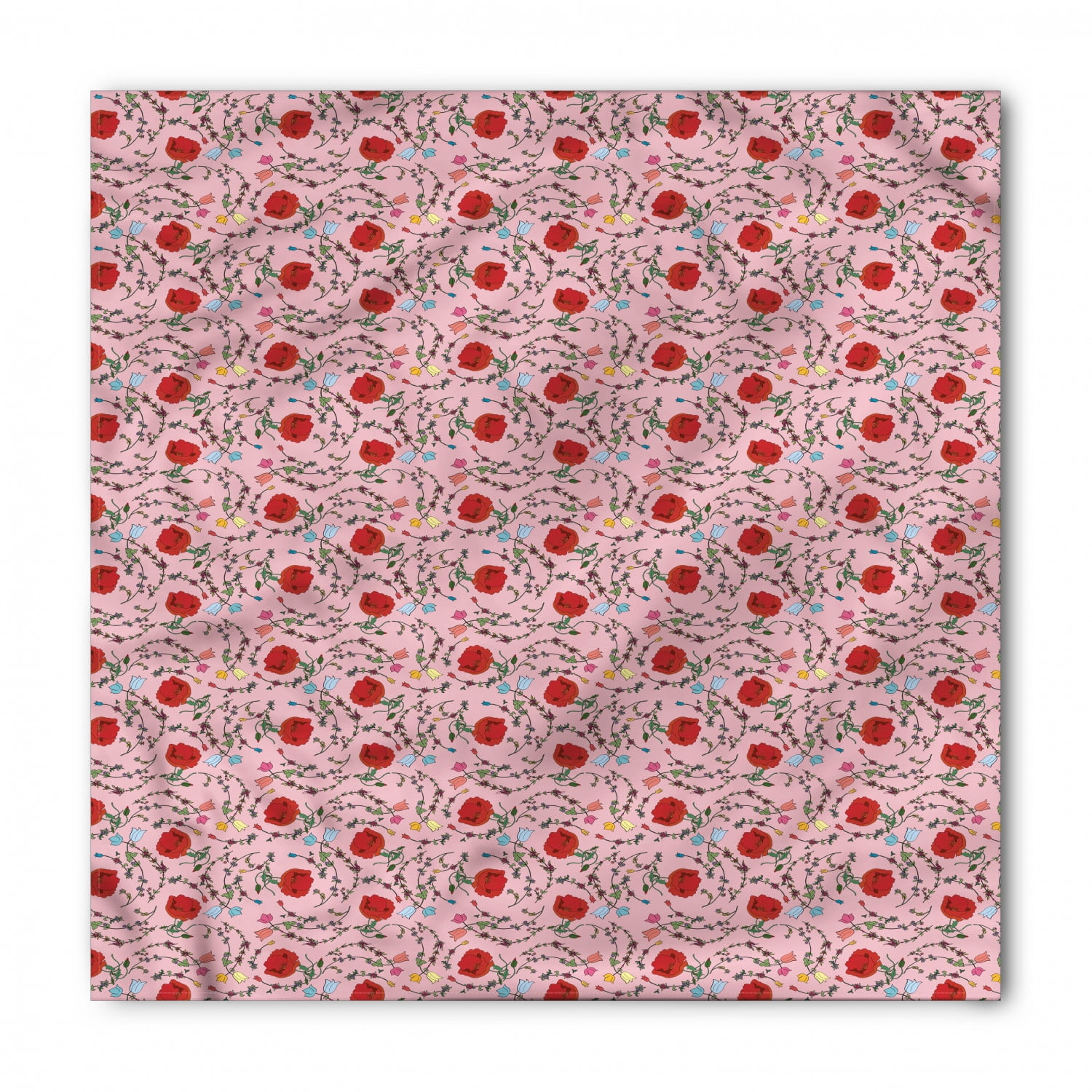 Garden Art Bandana, Colorful Blooms Flowers, Unisex Head and Neck Tie ...