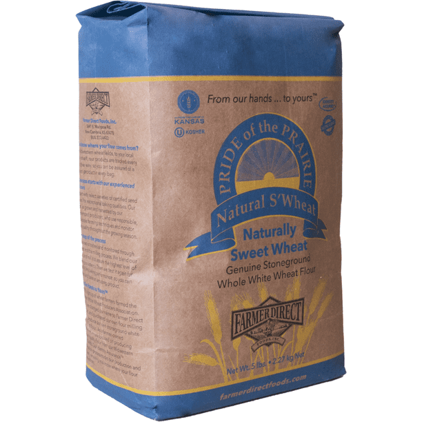 Farmer Direct Foods, Inc. 100% Whole Wheat Flour 5lb. - Walmart.com