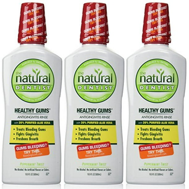 The Natural Dentist Healthy Gums Antigingivitis Rinse, Peppermint Twist ...