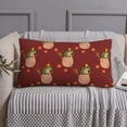 Capybaras Christmas Red Pillow Cases Standard Size, Soft Pillow Covers ...