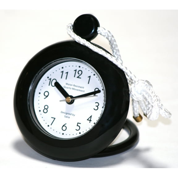 Sana's White Bathroom Shower Rope Clock with Stand. Water Resistant ...