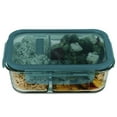 Snapware Meal Box 4-Cup Divided Glass Storage Container with Lid ...