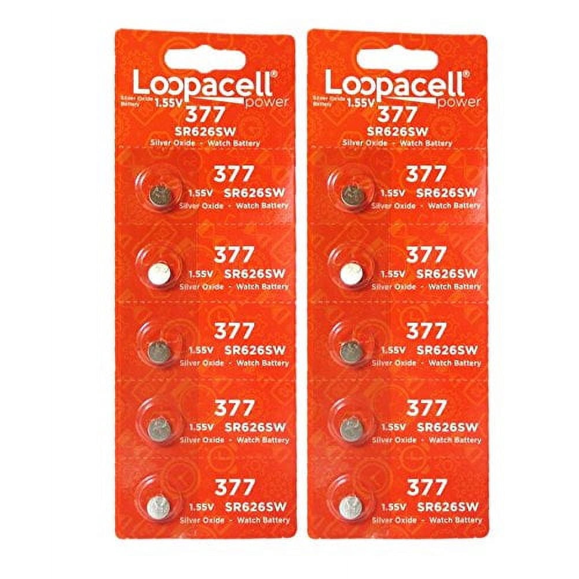 Click here for Loopacell Sr626sw 377 Silver Oxide Watch Battery 1... prices