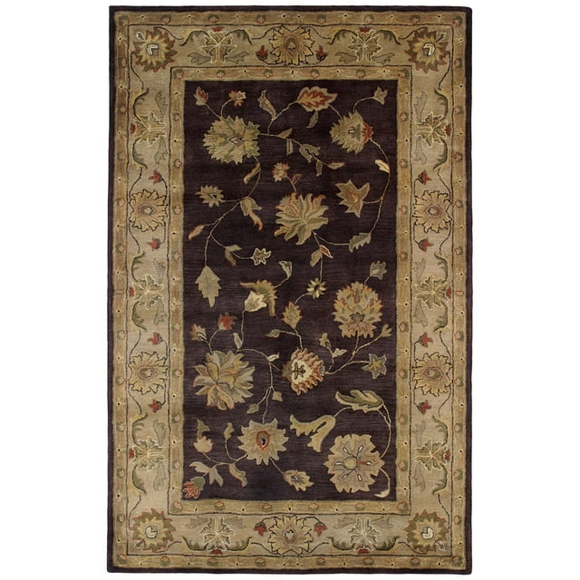 Dynamic Rugs Charisma 1406 Eggplant/Ivory Persian Rug - Walmart.com