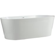Eviva Nova Alcove 60 in. Acrylic Bathtub with Left Hand Drain - Walmart.com