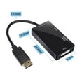 LARUYEKO DisplayPort 1.2 to HDMI 4K DVI VGA 3 in 1 Multi-Function Cable ... LARUYEKO DisplayPort 1.2 to HDMI 4K DVI VGA 3 in 1 Multi-Function Cable ...
