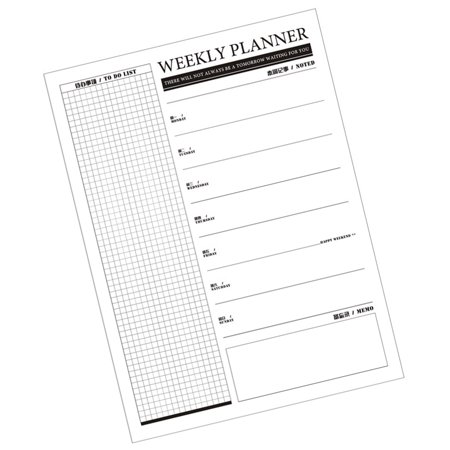 Weekly Planner Schedule Paper Organizer Pads for Study Home School To ...
